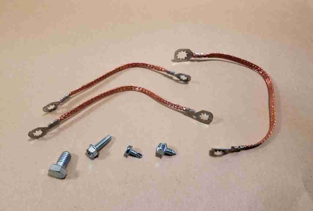 1937-69 Engine to Body Ground Strap Set, 3 straps w/ hardware – CPR Parts