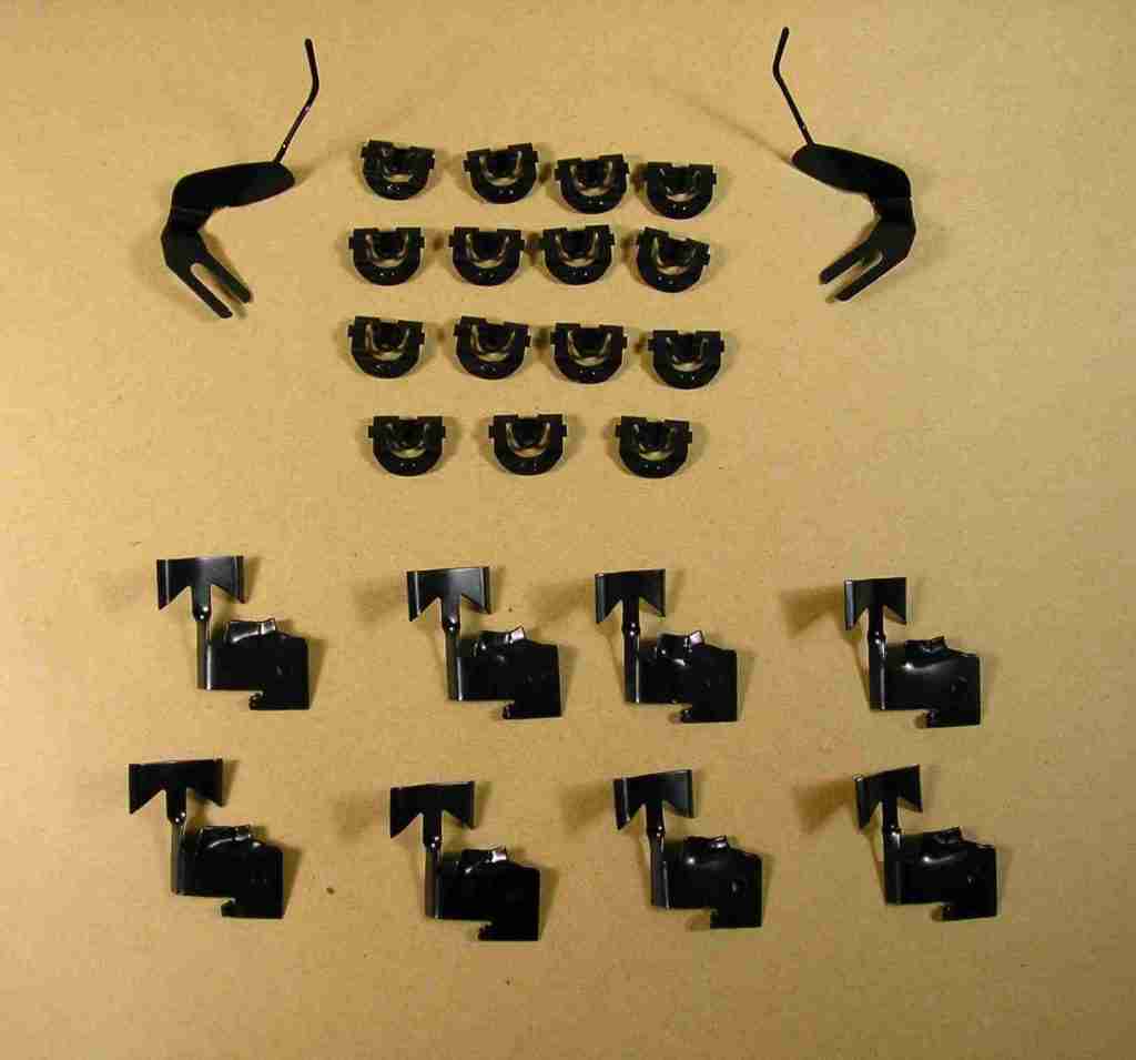 1965-66 Front Windshield Reveal Molding Clip Kit, 1965-66 All Full Size ...