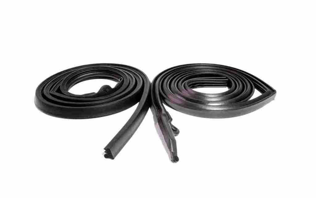 1965-66 P8 4 Door Hardtop Roof Rail Weatherstrip with molded ends. Pair ...